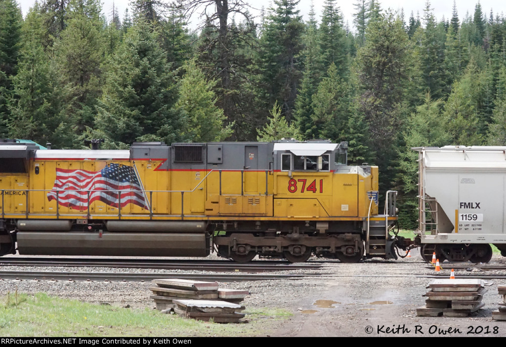 Rear DPU on a Westbound Grain Train